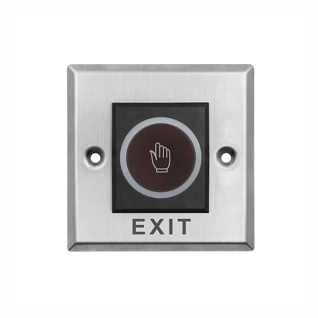 Infrared Sensor No Touch Exit Button – Wide Stainless Steel Touchless ...