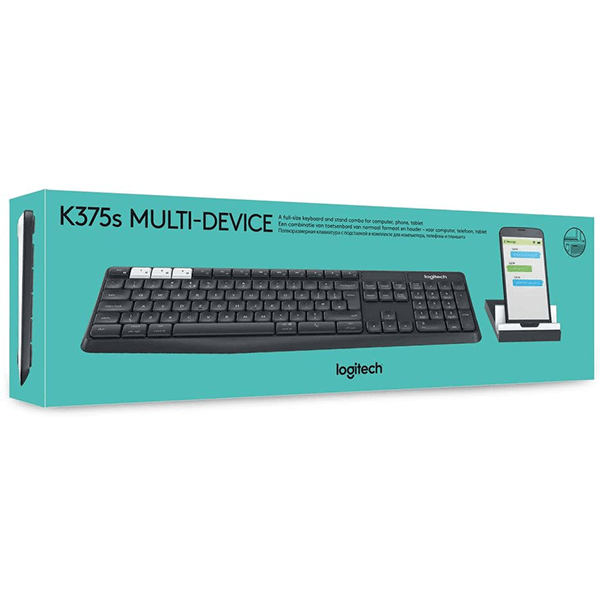 Logitech K375s Multi-Device Wireless Keyboard & Stand – 920-008181 in ...