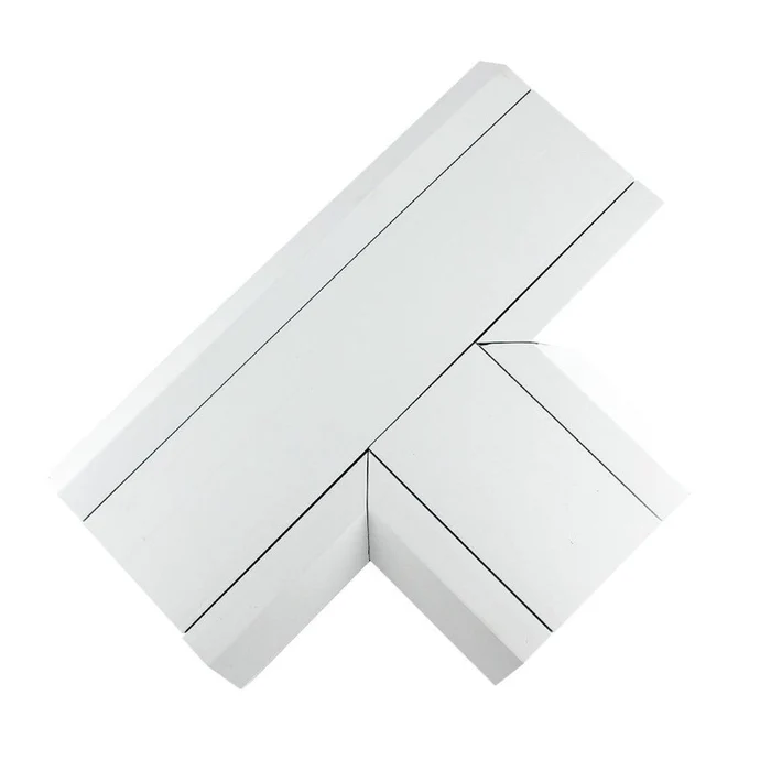 Compartment PVC ‘T’ Trunking Connector – 170mm x 50mm – White ...