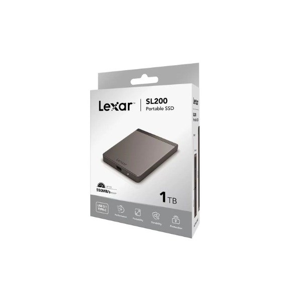 Lexar SL200 External Portable SSD 512GB – USB 3.1, Up to 550MB/s Read ...